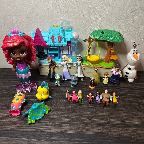 Disney | Toys | Disney Frozen Little Mermaid Doll Wish Encanto Figures ...
